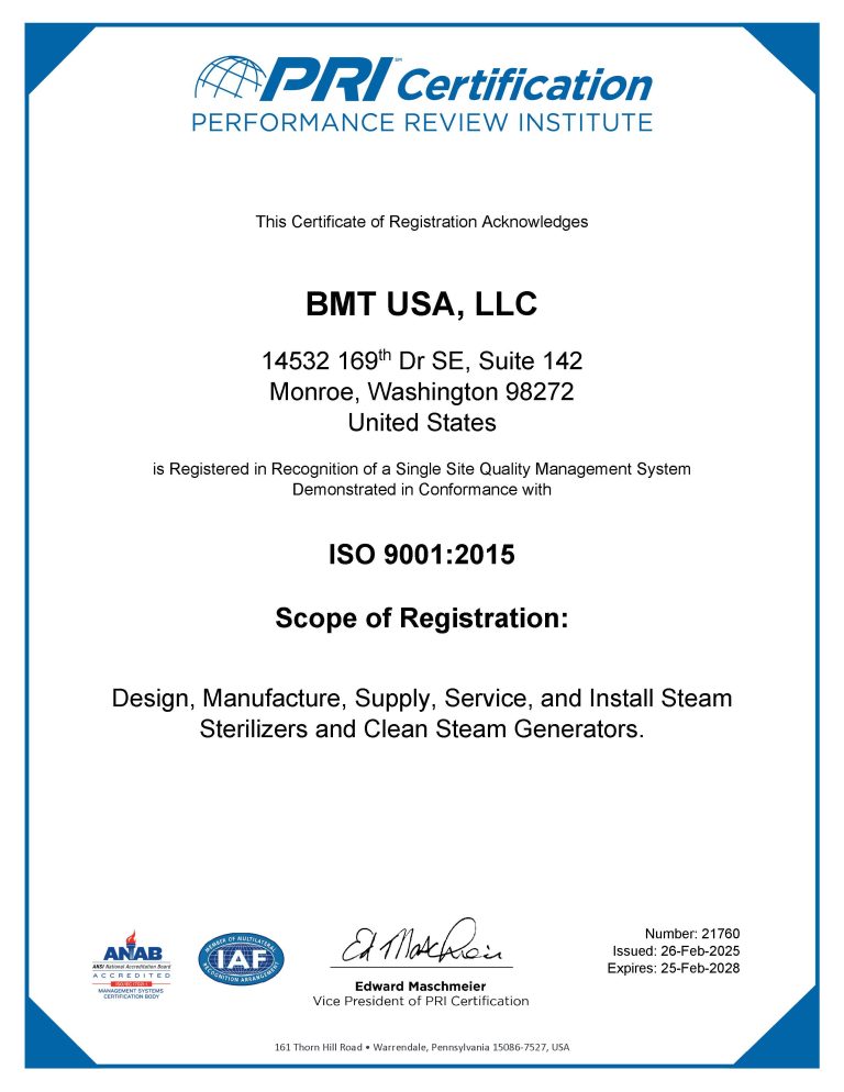 Downloads - Brochures, Certificates, & Videos | BMT USA, LLC